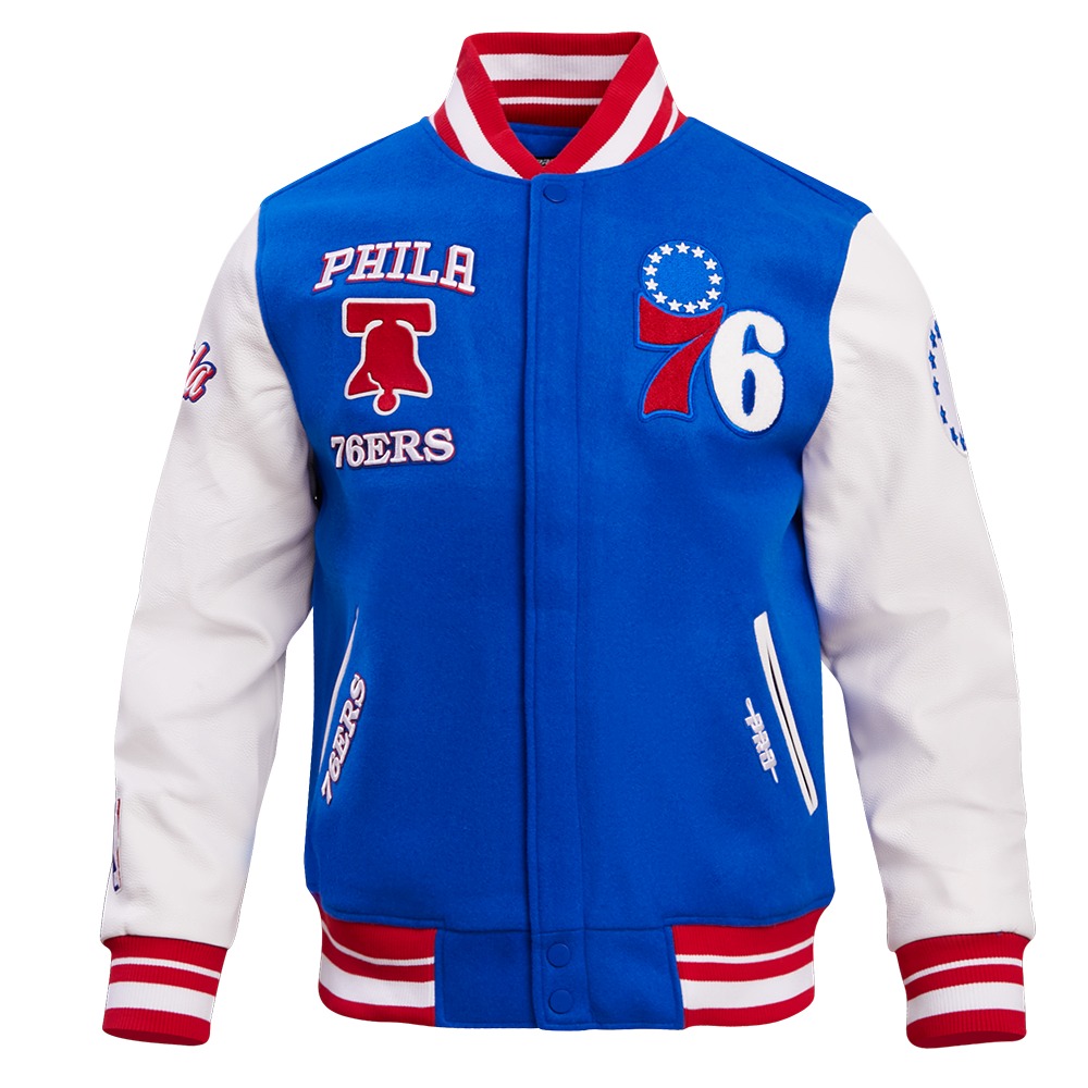 Philadelphia 76ers Retro Classic Rib Wool Varsity Jacket