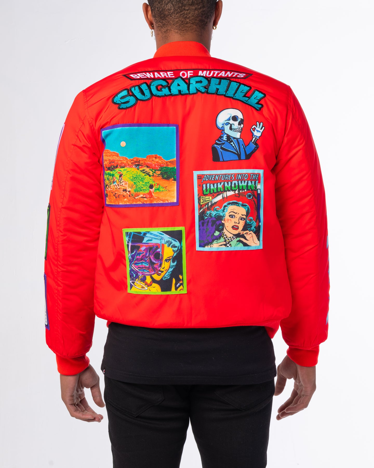 RED MUTANT BOMBER JACKET